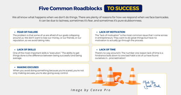 Overcoming Roadblocks to Success - Made You Smile Back
